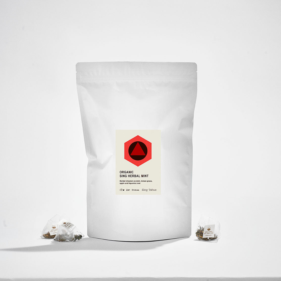 Organic Sing Herbal Mint Teabags - 20 pcs / 100 pcs – Sing Tehus